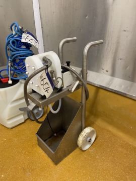 Stainless Steel Pump Trolley, with Tapflo T50 PTT diaphragm pump, year ...
