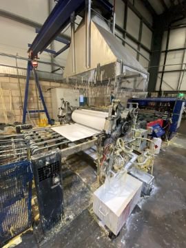 SINGLE COLOUR COATER, control panel, fume extraction hood and fan ...