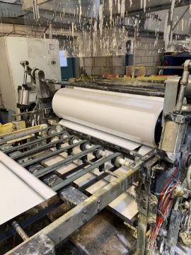 SINGLE COLOUR COATER, control panel, fume extraction hood and fan ...