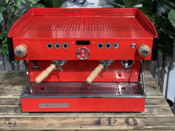 La Marzocco Linea PB 2 Group – Red w. American Oak Timber Kit in Sydney ...