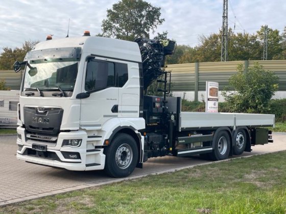 2023 MAN MAN TGS 26.470 /6X Hiab X-HIRRO 302 E-6 JIB 70x4 in Porta ...