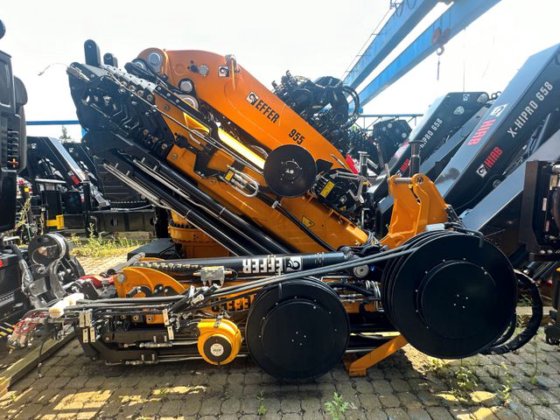 2025 Effer 955-8s loading crane + Jib 6s in Porta Westfalica, North ...