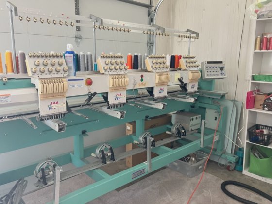 TAJIMA 4 HEAD EMBROIDERY MACHINE / 9 NEEDLE / 9 COLOR / in Indianapolis ...