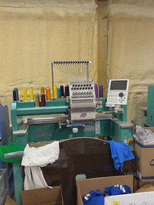 TAJIMA 1 HEAD EMBROIDERY MACHINE / 15 NEEDLE / 15 COLOR / in Houston ...
