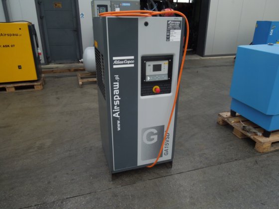 ATLAS COPCO GA15VSD+ 15KW 2018r-9 CENTRAL SPRING COMPRESSOR in Milicz ...