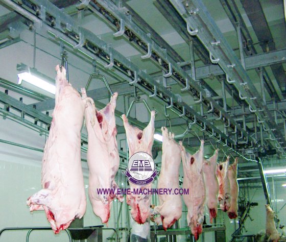 Pig Slaughter Line of Slaughterhouse Railing System for Swine Carcass ...