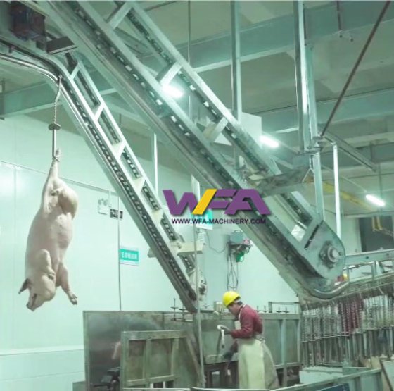 New Automatic Pork Processing Machinery Carcass Convey Rail For Pig ...