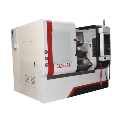 CNC turret lathe machine CK35LATC industrial computer numerical control ...