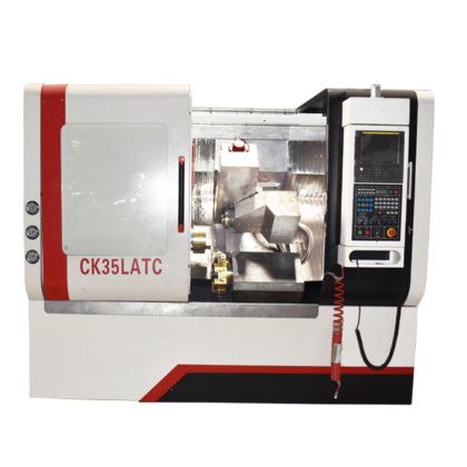 CNC turret lathe machine CK35LATC industrial computer numerical control ...