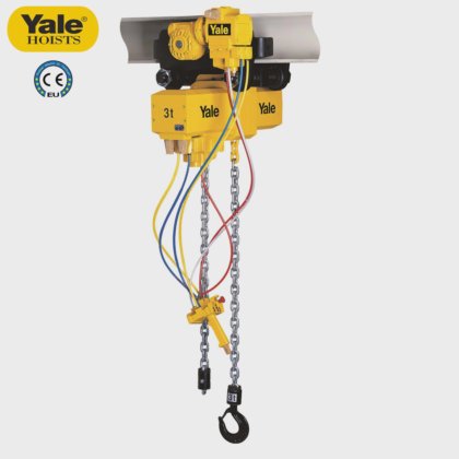 Yale CPA Hook Type 20 Ton Air Hoist with Emergency-Stop 4 Button ...