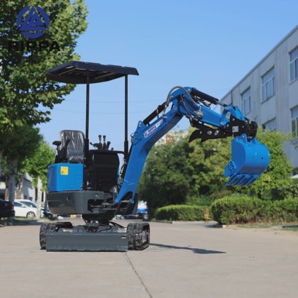 Digging Trenches Crawler Mini Bagger Hydraulic Small Excavator ...