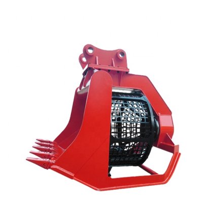 Excavator Rotary Screening Bucket Screen Bucket from BONOVO in Xuzhou ...