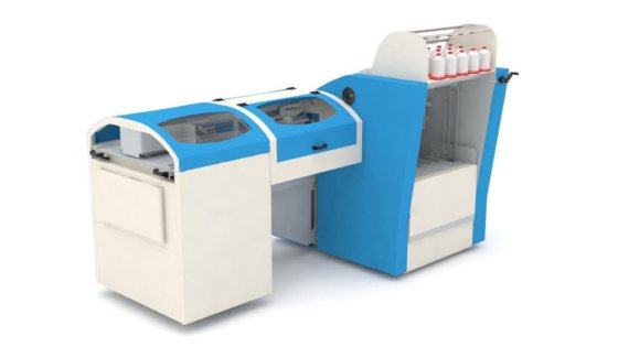 Folding and thread sewing system DX-50 in Leipzig, Saxony, Germany