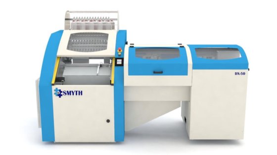 Folding and thread sewing system DX-50 in Leipzig, Saxony, Germany