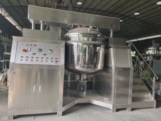 1000 Liter Vacuum Jacketed Homogenization Tank with Steam Heating in ...
