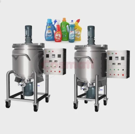 Double Jackets Heating Homogenizer Mixer Shampoo Mixing Tank in ...