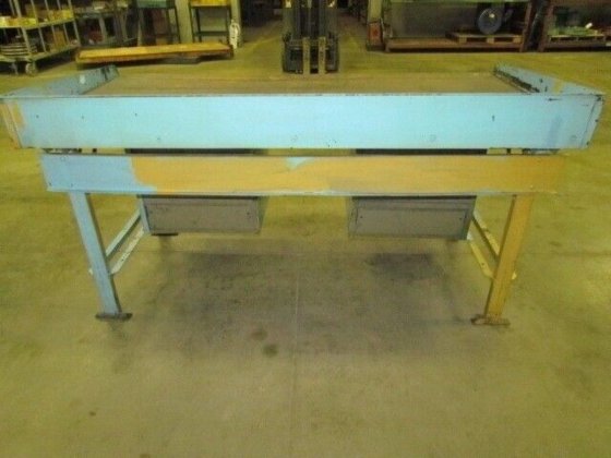 Vintage Steel Reloading Bench Industrial Workbench w/72x36" Butcher ...