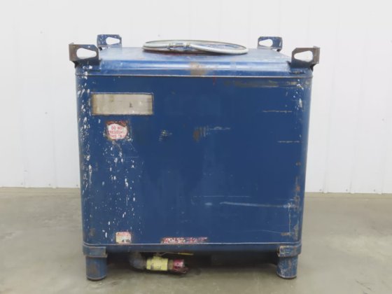 Clawson Container Steel Liquid Storage Tank 345 Gal Stackable IBC Tote ...