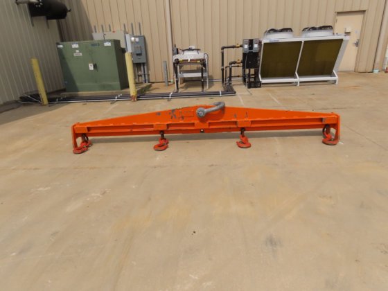75000 Lb Rigging Lifting Beam Spreader Bar 5-Hook 12' Spread Center ...