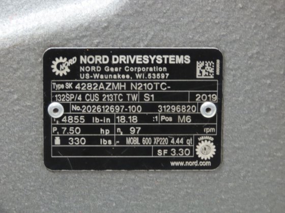 Nord SK 4282AZMH N210TC-132SP/4 CUS 213TC TW in Millersburg, IN, USA