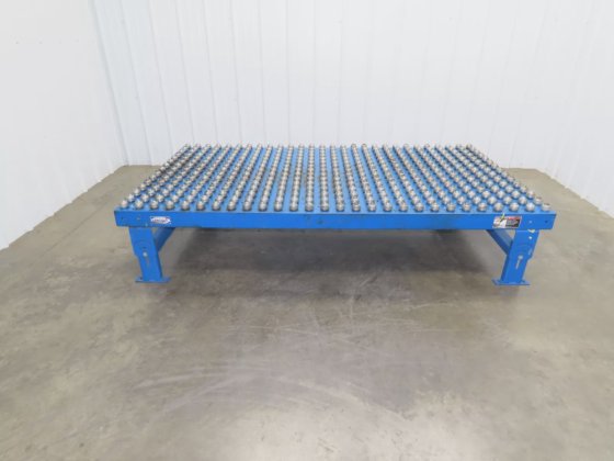 Lewco 45"x 84" Roller Ball Transfer Conveyor Table 3" Ball Centers Adj ...