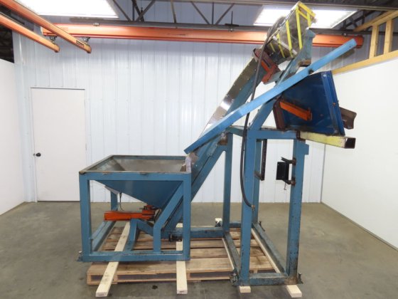 Vibratory Hopper Parts Feeder Floorbin Elevator 3" Steel Belt Incline ...