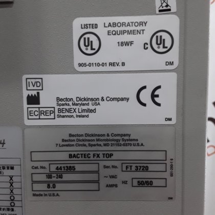 Becton Dickinson Bactec FX Blood Culture System in College Park, GA, USA