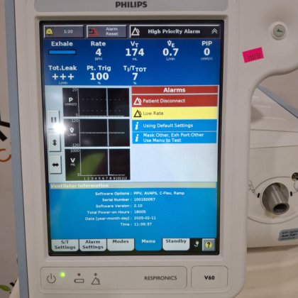 Philips Respironics V60 BiPAP Ventilator in College Park, GA, USA
