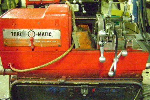 COLLINS THREAD-O-MATIC PORTABLE PIPE THREADING MACHINE, MODEL #: 22A, S ...