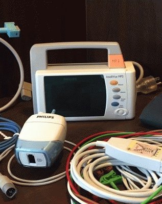 Philips Intellivue MP2 Portable Patient Monitor with SpO2, NIBP, ECG ...
