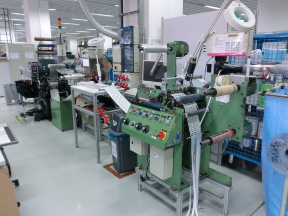 1980 Label printing machine SHIKI model PC 30 in Würzburg, Germany