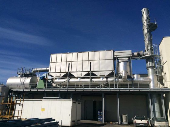 Thermal regenerative combustion plants in Origgio, Lombardy, Italy