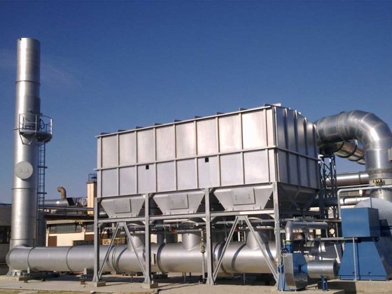 Thermal regenerative combustion plants in Origgio, Lombardy, Italy