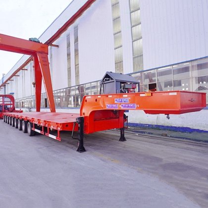 9 Axle Extendable Low Bed Trailer in Jinan, Shandong, China
