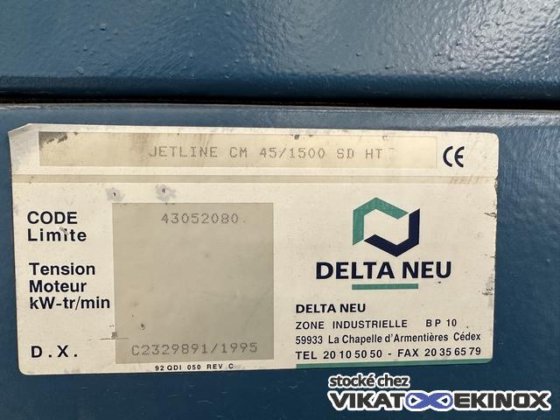 DELTA NEU pocket dust filter 45m2 7,5 kW type JETLINE CM45/1500 SD HT ...