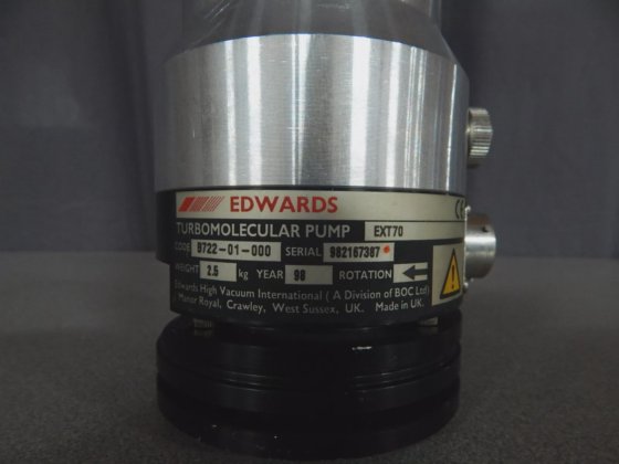 Edwards EXT 70 Turbo Pump (PN: B72201000) in Arcade, NY, USA