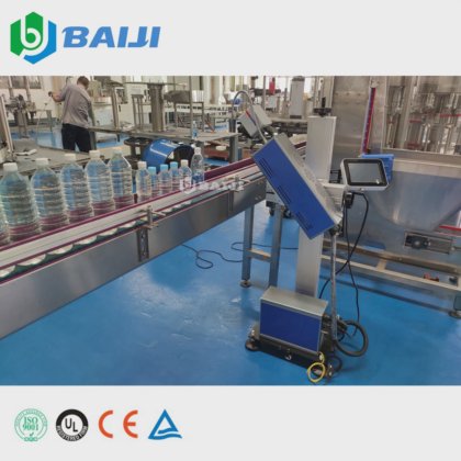 Fully automatic laser expiry date code printer for water beverage ...