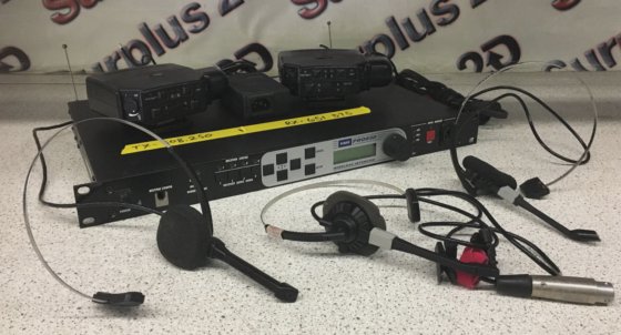 HME Pro850 Complete wireless intercom, 2 Belt packs and 3 headsets incl ...