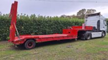 Used Red Flatbed Low Loader Trailer for sale. Top quality machinery ...